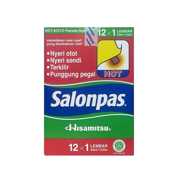 Salonpas, Koyo Perada Nyeri Hot Red, Pcs – Al Barakah Health & Beauty Mart