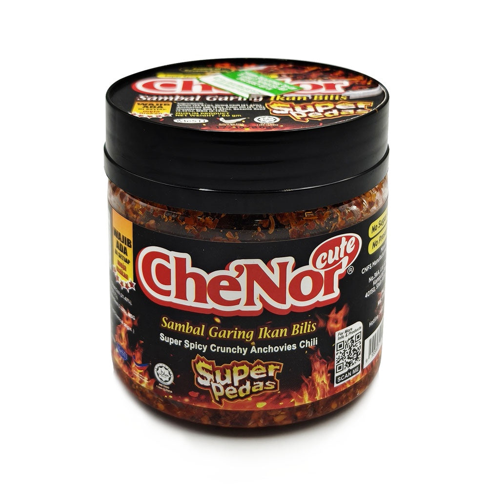 Che Nor Sambal Garing Ikan Bilis Super Pedas 60 g – Al Barakah Health ...