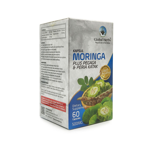 Global Herbs Kapsul Moringa Plus Pegaga & Peria Katak 60 Capsules – Al ...