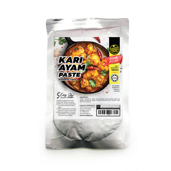 Al Barakah Frozen, Kari Ayam Paste, 180 g – Al Barakah Health & Beauty Mart