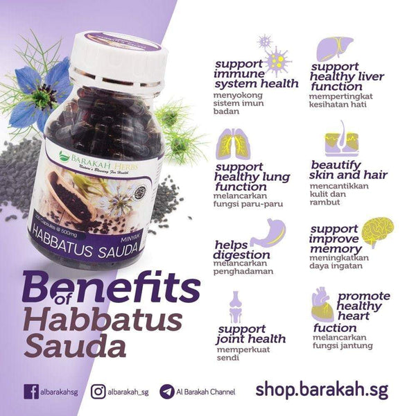 Barakah Herbs, Minyak Habbatus Sauda, 200 capsules – Al Barakah Health ...