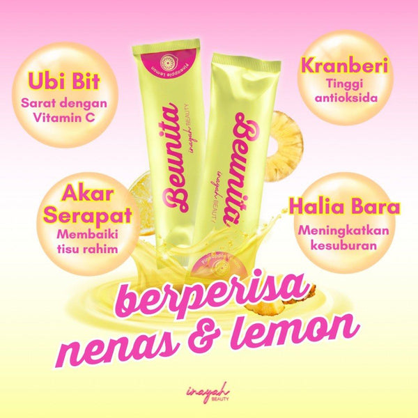 Beunita, Pineapple Lemon, Inayah Beauty, 10 sachets x 20 ml – Al ...