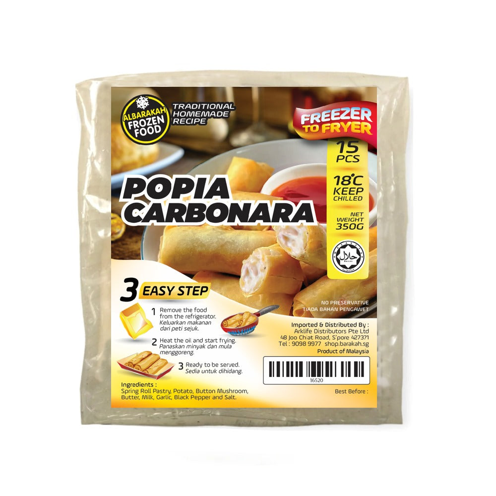 Al Barakah Frozen, Popiah Carbonara 15 pcs, 350 g – Al Barakah Health ...