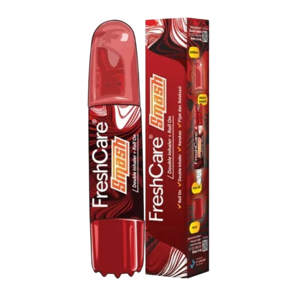 FreshCare Smash Red Double Inhaler & Roll On 0.9 ml + 8 ml – Al Barakah ...