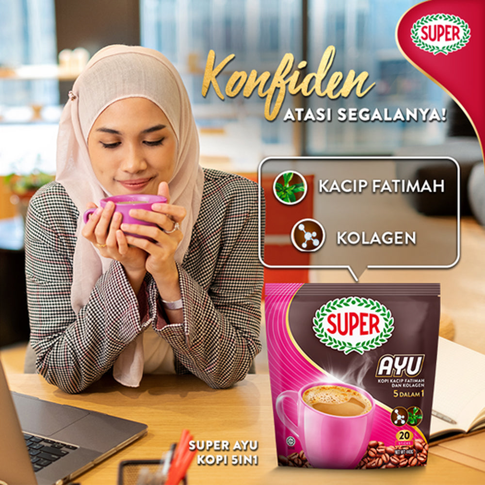 Super Ayu, Kopi Kacip Fatimah 5 in 1, 20 sachets X 22 g – Al Barakah ...