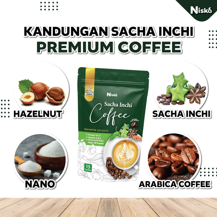 Niska, Sacha Inchi Coffee, 15 sachet x 25g – Al Barakah Health & Beauty ...