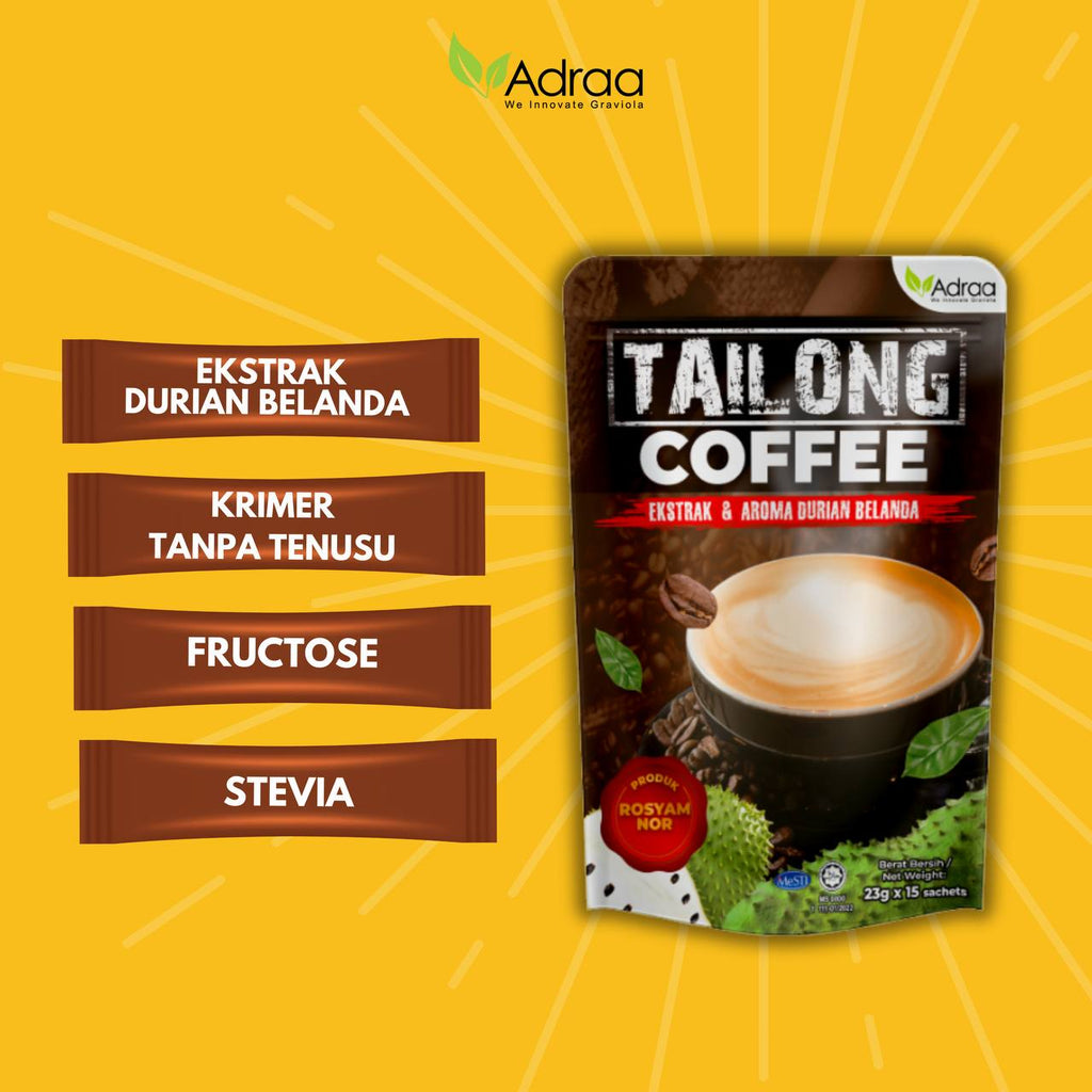 Adraa, Tailong Coffee, 23 g x 15 sachets – Al Barakah Health & Beauty Mart