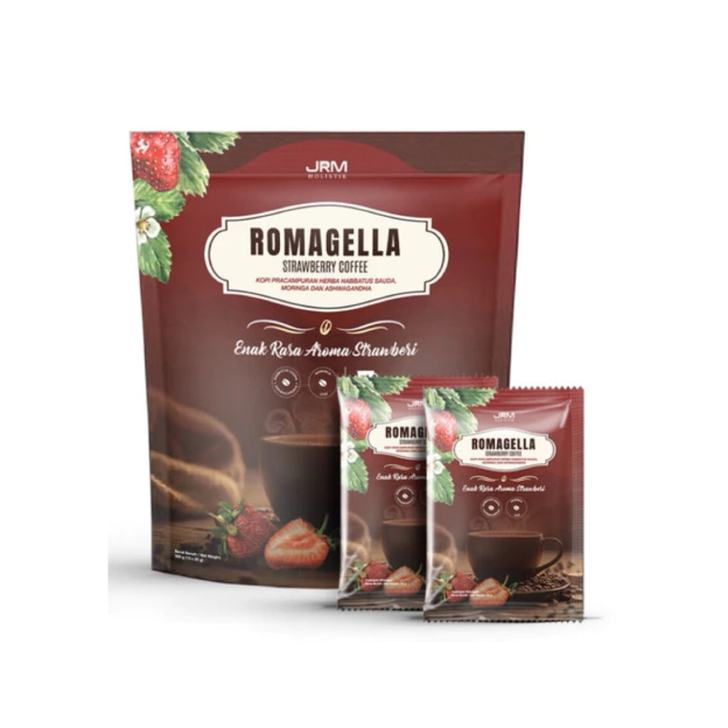 JRM Romagella Strawberry Coffee 15 sachet x 20 g – Al Barakah Health ...