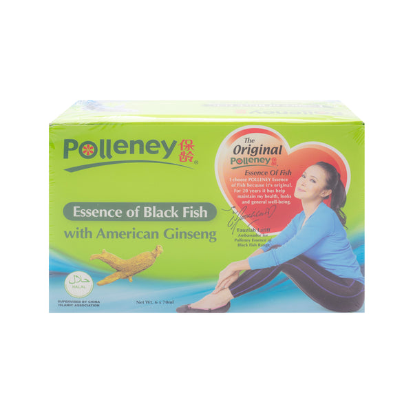 Polleney, Essence of Black Fish, with American Ginseng, 70 ml x 7 bott ...