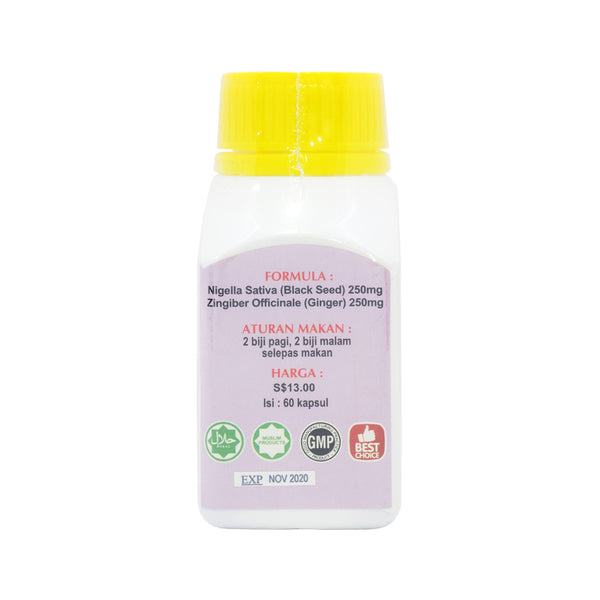 Shifa, Habbatus Sauda Plus Halia, 60 capsules – Al Barakah Health ...