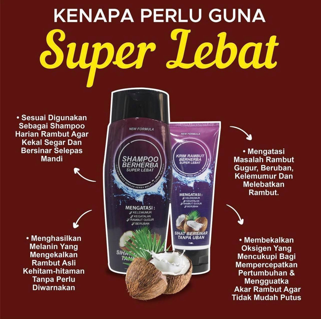 D'herbs Shampoo Berherba Super Lebat 180 Ml – Al Barakah Health ...