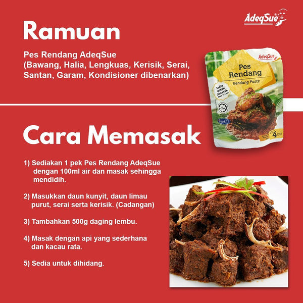 Adeq Sue, Pes Rendang , 200 g – Al Barakah Health & Beauty Mart