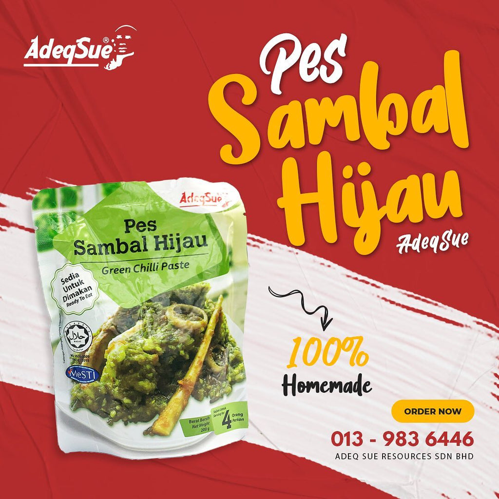 Adeq Sue, Pes Sambal Hijau, 200 g – Al Barakah Health & Beauty Mart