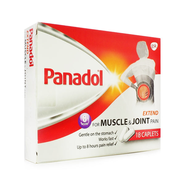 Panadol, Extend, Muscle & Joint Pain, 18 caplets – Al Barakah Health ...