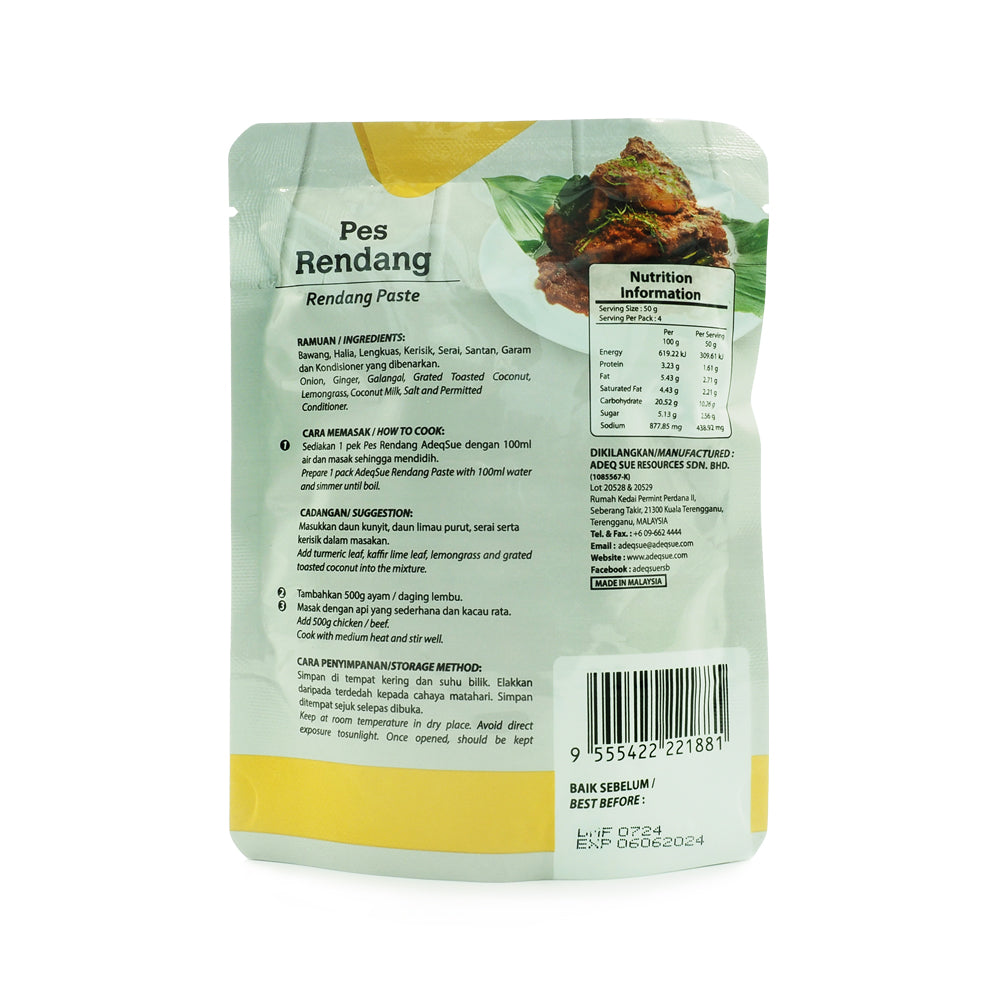 Adeq Sue, Pes Rendang , 200 g – Al Barakah Health & Beauty Mart