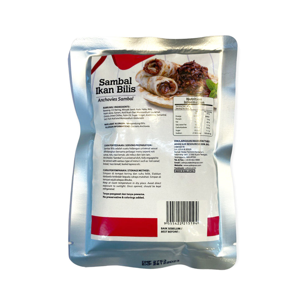 Adeq Sue, Sambal Ikan Bilis, 200 g – Al Barakah Health & Beauty Mart
