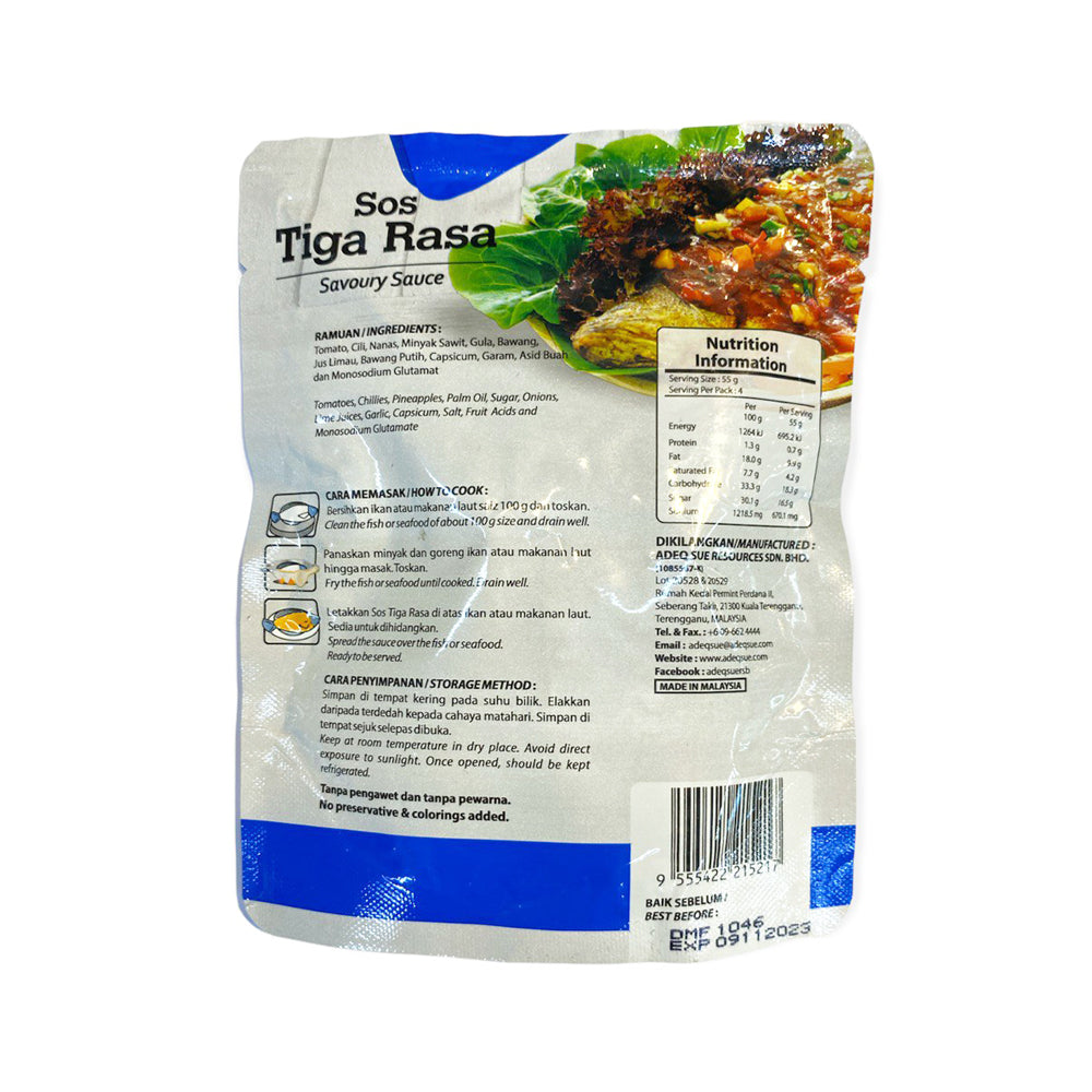 Adeq Sue, Sos Tiga Rasa, 220 g – Al Barakah Health & Beauty Mart