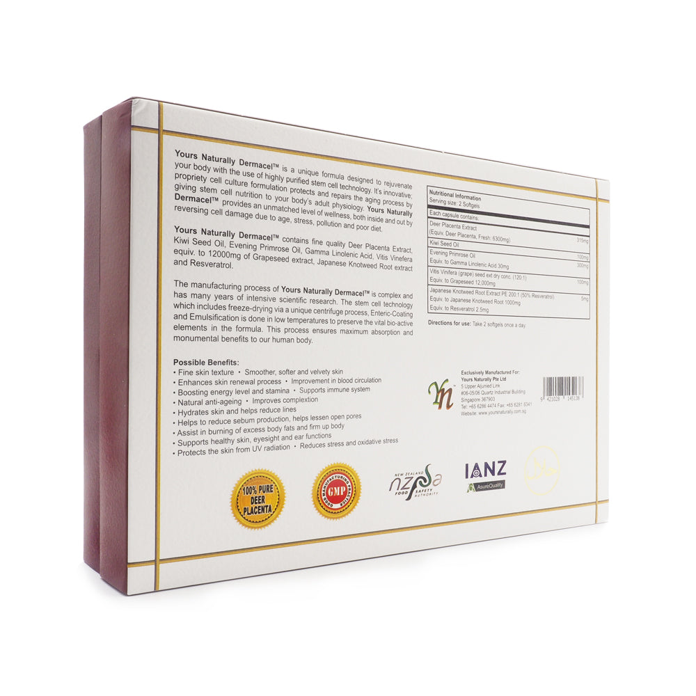 Yours Naturally, Dermacel, Deer Placenta Stem Cell, 60 softgels – Al ...