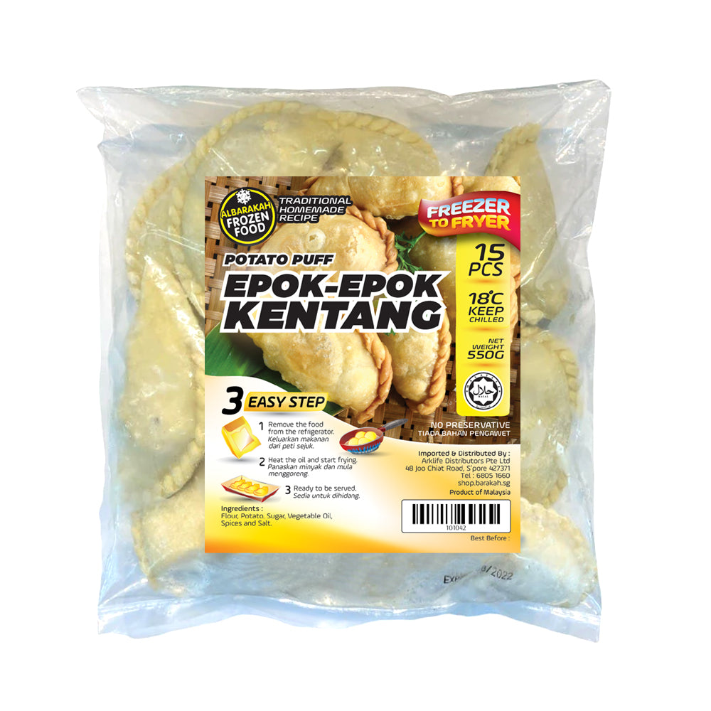 Al Barakah Frozen, Epok-Epok Kentang, 15 pcs – Al Barakah Health ...