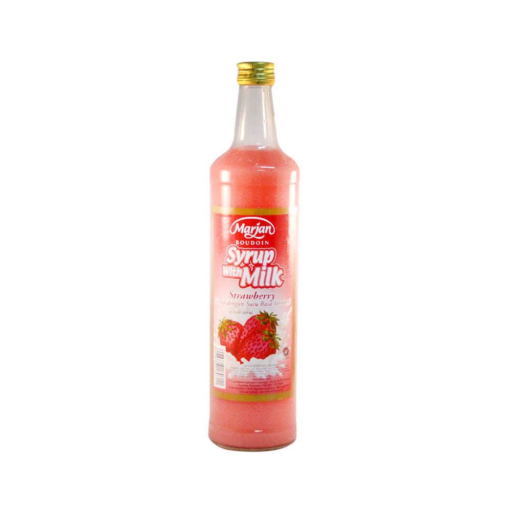 Marjan Strawberry With Milk Syrup 550ml – Al Barakah Health & Beauty Mart