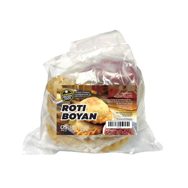 Al Barakah Frozen, Roti Boyan, 5 pcs – Al Barakah Health & Beauty Mart