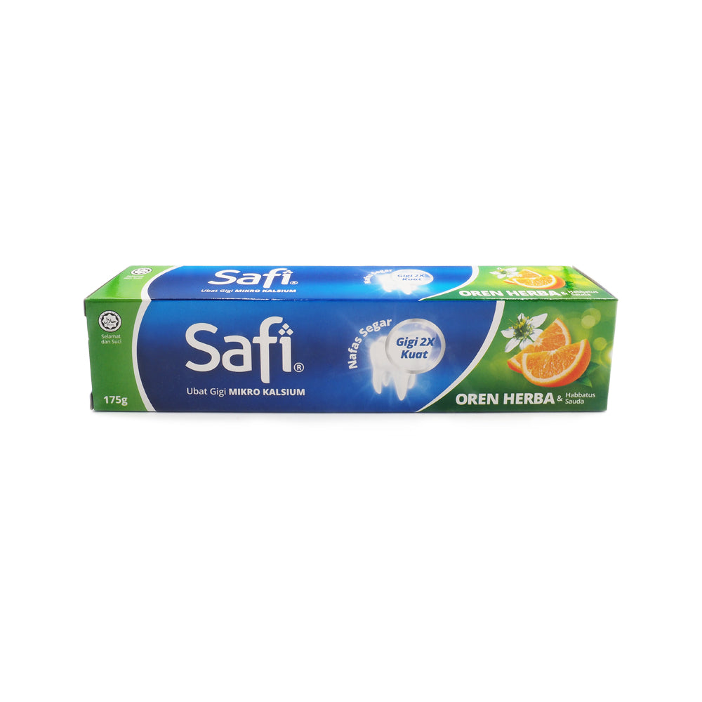 Safi, Ubat Gigi Oren Herba, 175 g – Al Barakah Health & Beauty Mart