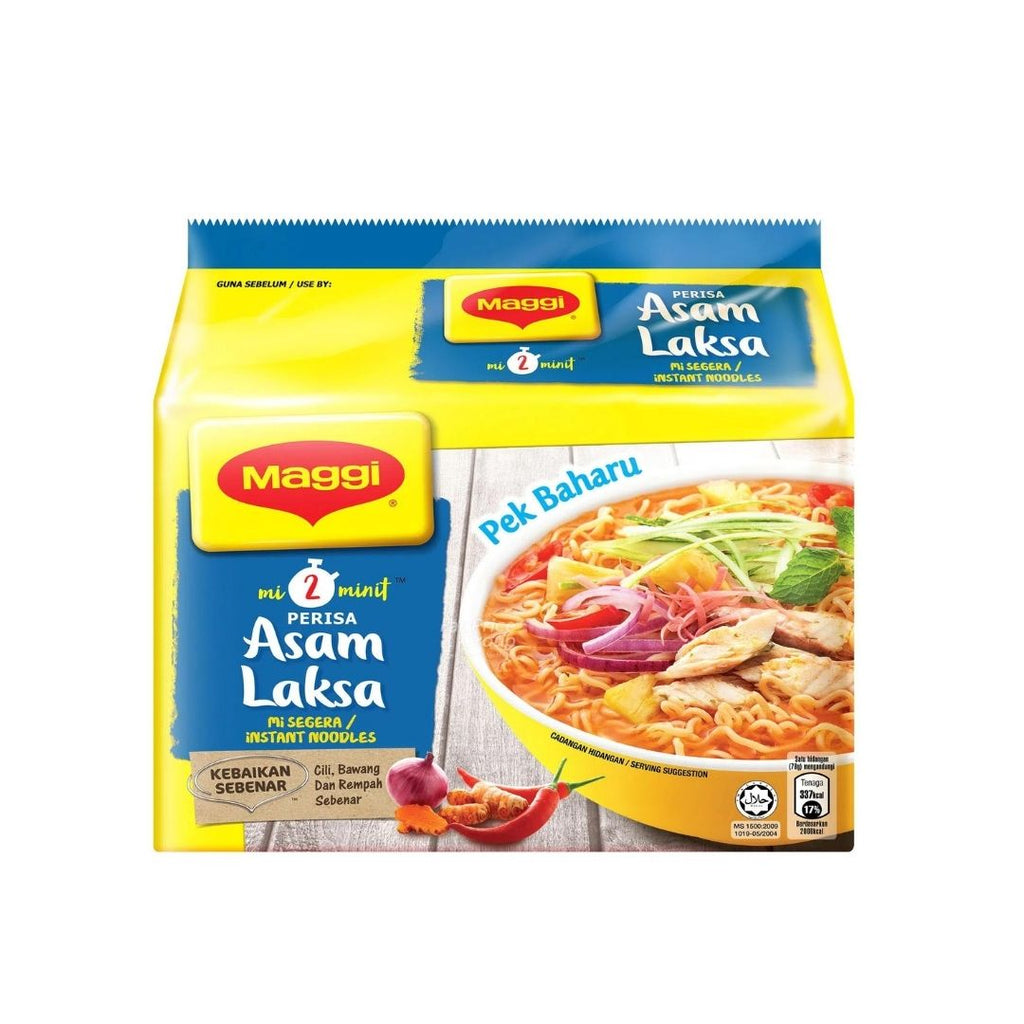 Maggi, Perisa Asam Laksa, 5 x 78 g – Al Barakah Health & Beauty Mart