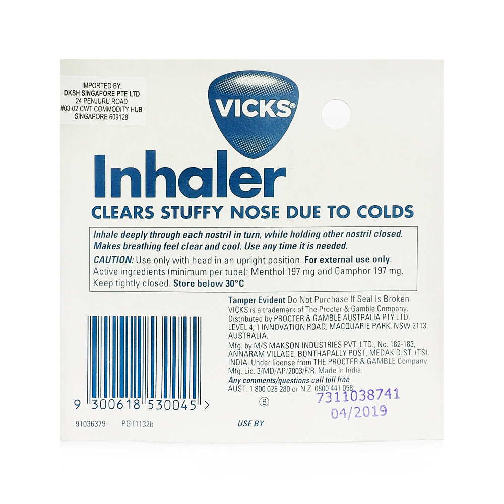 Vicks, Inhaler, 0.5 ml – Al Barakah Health & Beauty Mart