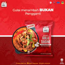 Adabi, Serbuk Gulai Daging, 250 g – Al Barakah Health & Beauty Mart