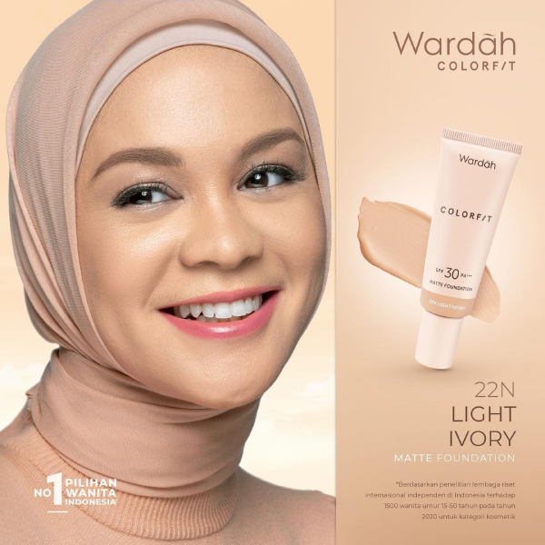 Wardah, Color Fit, Matte Foundation, 22N Light Ivory, 25 ml – Al ...