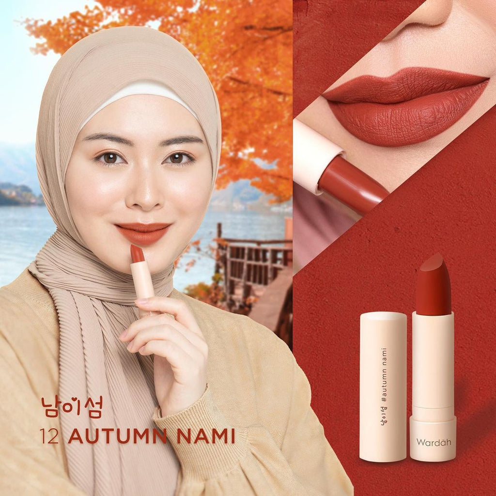 Wardah, Color Fit, Ultralight Matte Lipstick, 12 Autumn Nami, 3.6 g ...