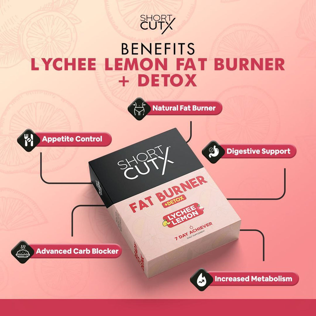 ShortCutx, Fat Burner + Detox, Lychee Lemon, 7 sac x 35 ml – Al Barakah ...
